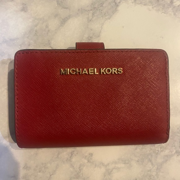 MICHAEL Michael Kors | Bags | Michael Kors Red Wallet | Poshmark